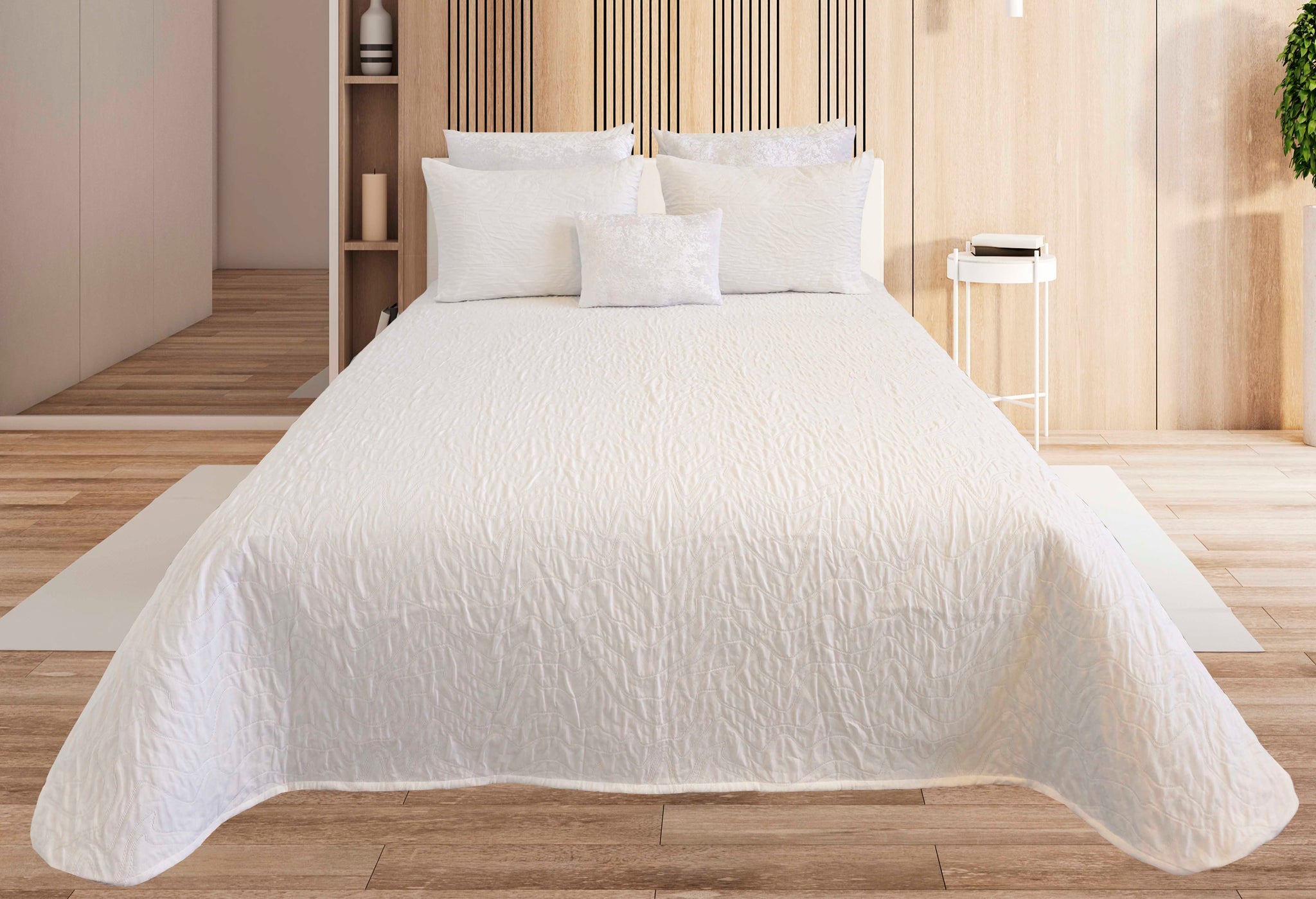 Colcha de Verão Delfim Branco