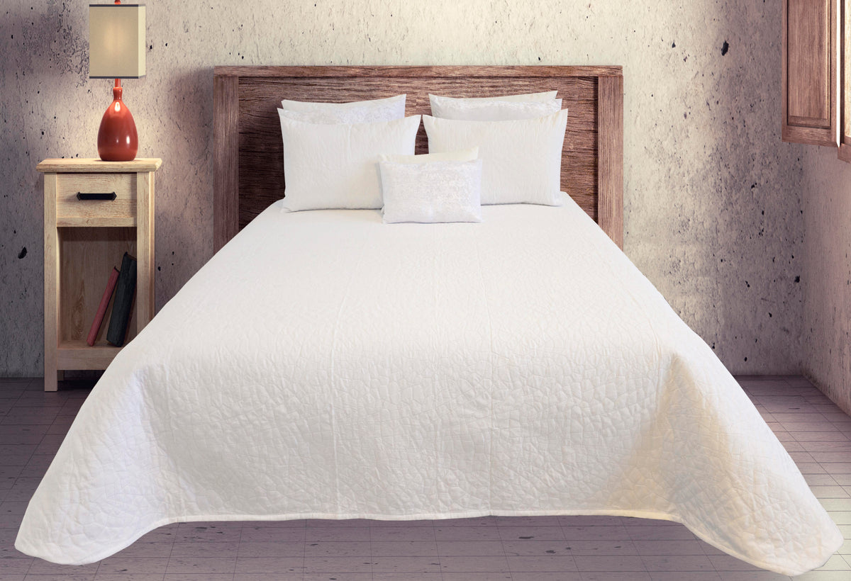 Colcha de Verão Stones Branco